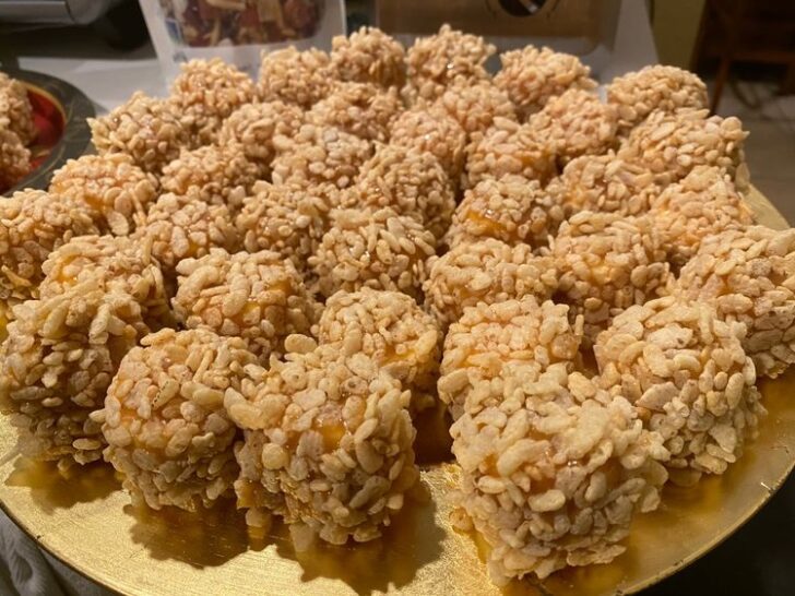 Caramel Marshmallow Rice Krispie Balls Recipe – Phitip Recipes