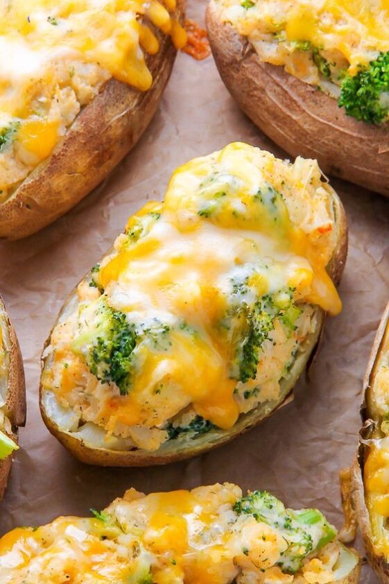 Broccoli and Cheddar Twice-Baked Potatoes – Phitip Recipes