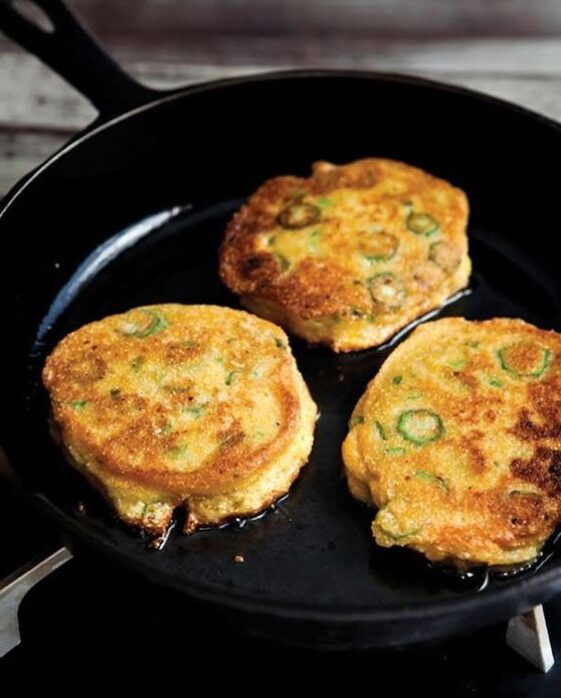Okra Cornmeal Cakes – Phitip Recipes