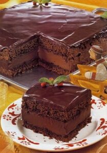 Mocha Layer Cake with Chocolate-Rum Cream Filling – Phitip Recipes