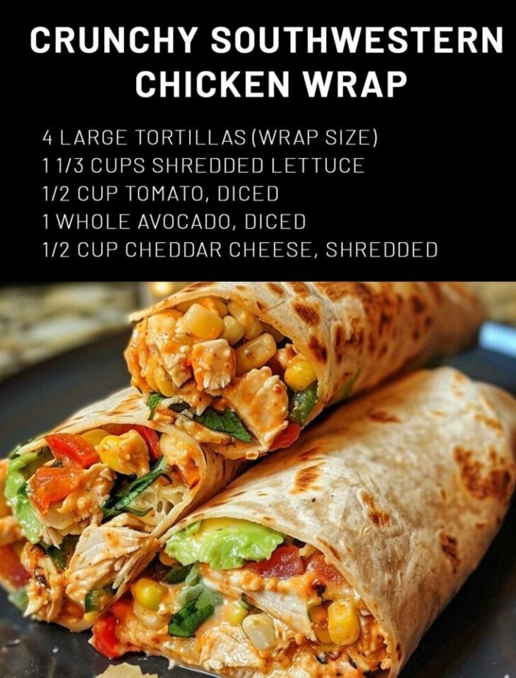 Crunchy Southwestern Chicken Wrap – Phitip Recipes
