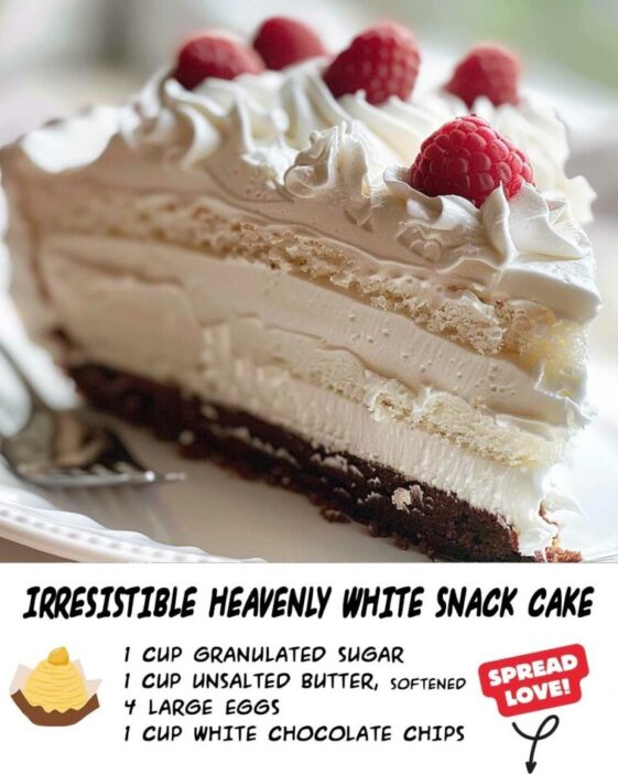 IRRESISTIBLE HEAVENLY WHITE SNACK CAKE – Phitip Recipes