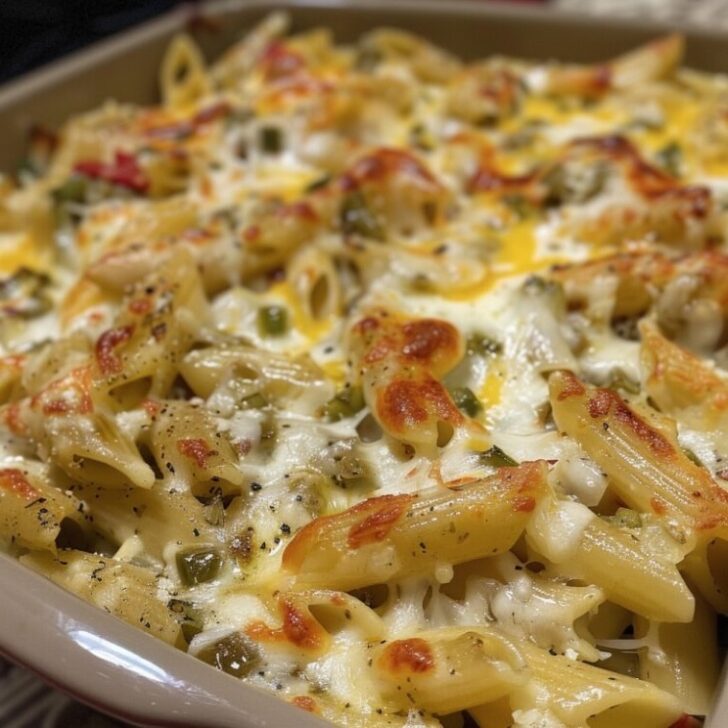 Green Chile Cheese Baked Pasta – Phitip Recipes